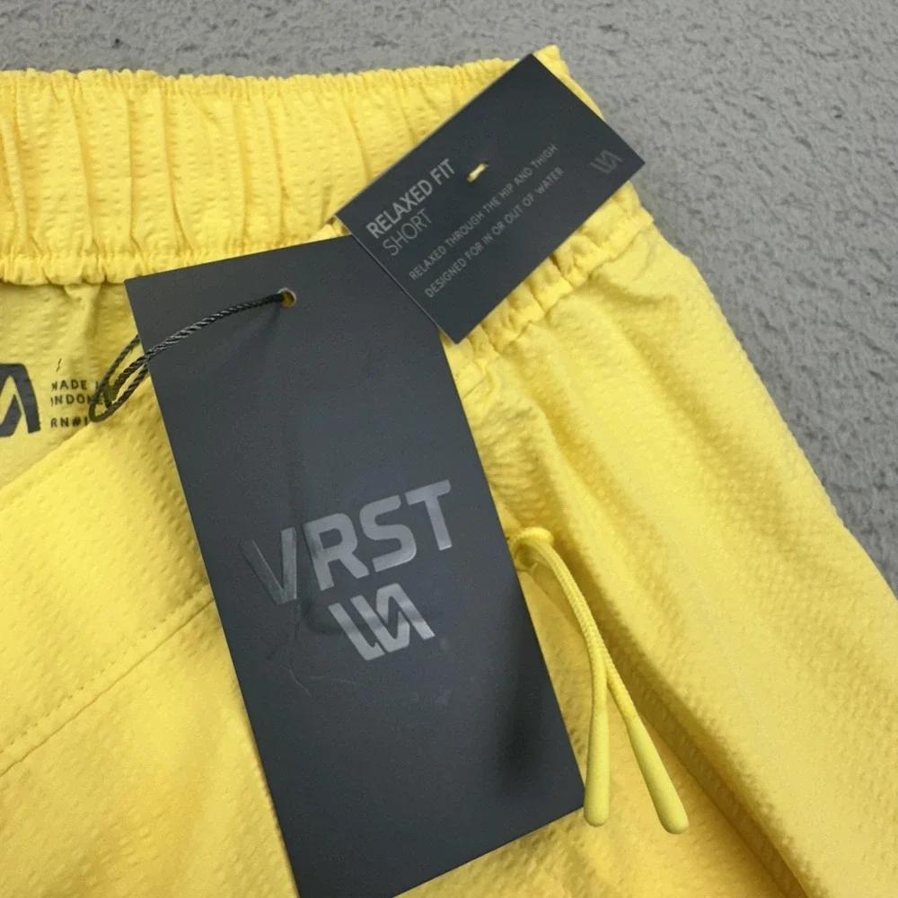 VRST | Shorts | Vrst Resort Short Mens Large Yellow Seersucker 6 Inseam ...